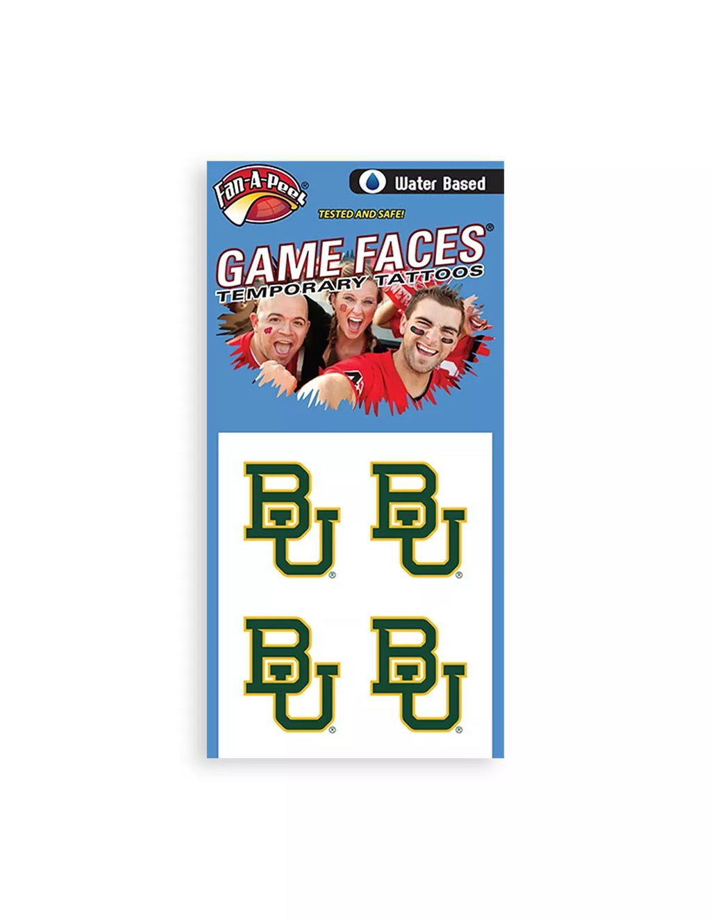 BU Logo Face Tattoos | Barefoot Campus Outfitter