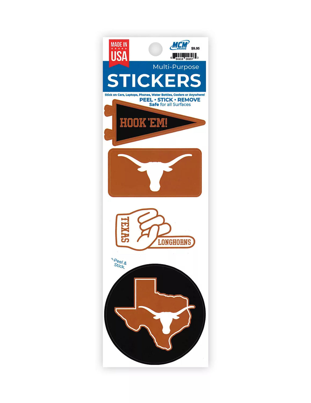 UT Sticker Sheet | Barefoot Campus Outfitter